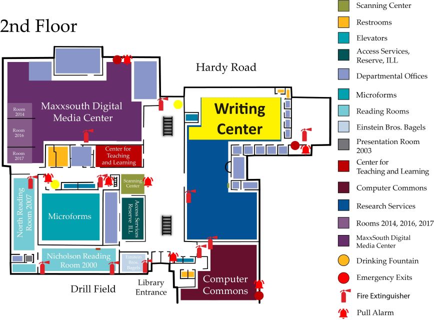 Locations and Hours: | Writing Center